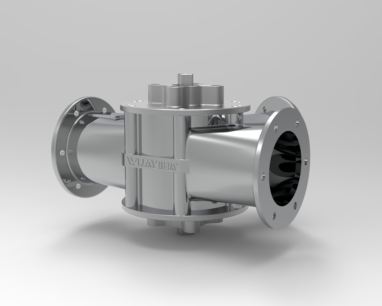 100 Gpm Automatic Diverter Valve SS 2 Way Diverter Valve Inline Mounting